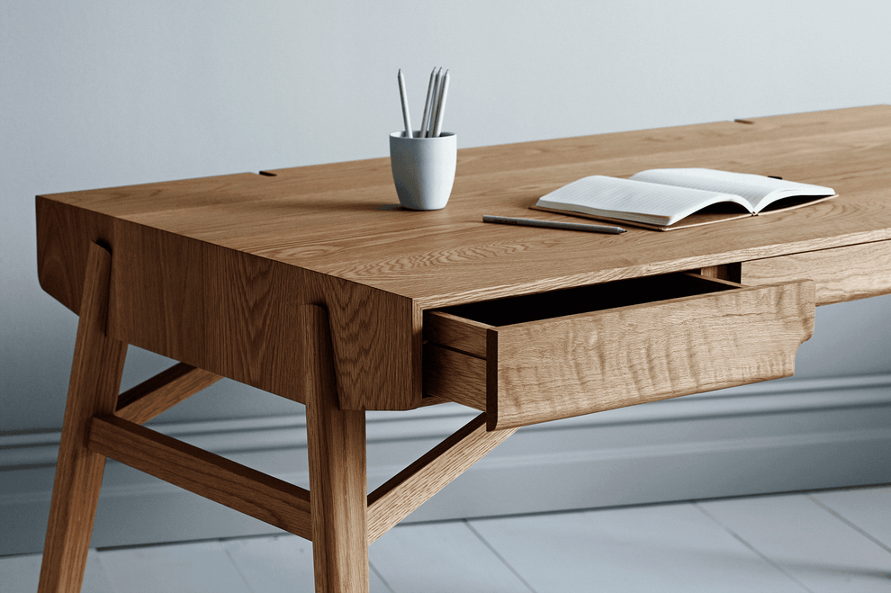 VIZIER Study Table – GULMOHAR WOOD WORKS - Made in Bangalore